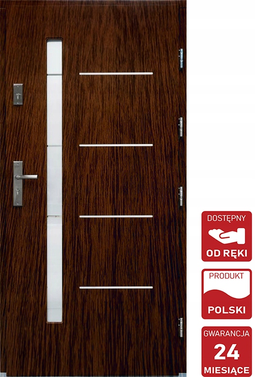 Drzwi Zewnętrzne Wejściowe 14 Dni ACERO Drewniane - 9615000624 ...