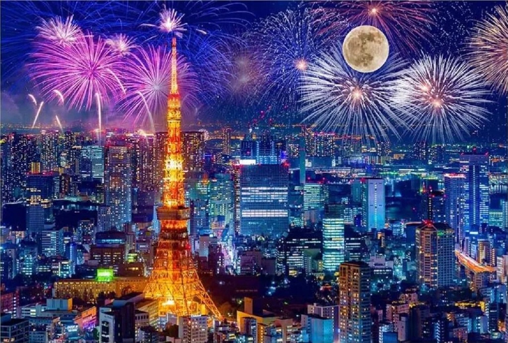 TŁO fotograficzne iasto w nocy fajerwerki tło wieża eiffla w paryżu tło ...