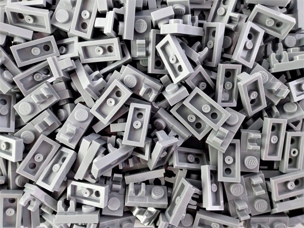 LEGO 92280 płytka z zaczepem jasno szara 20 szt. - 11317998081 ...