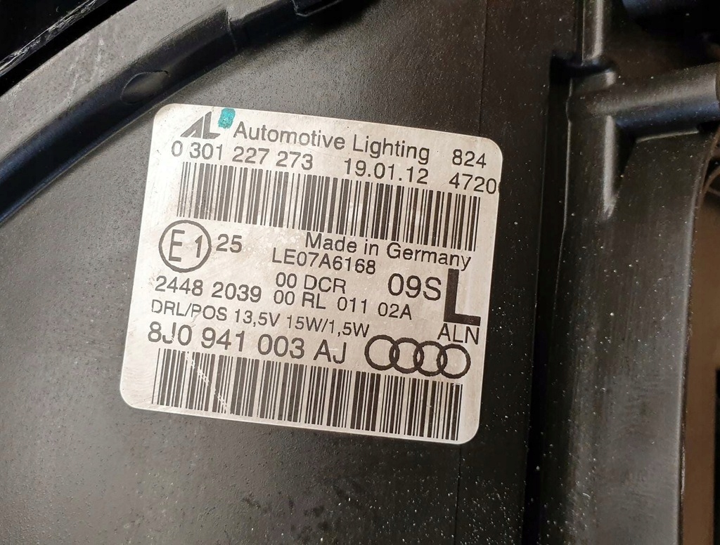 AUDI TT TTS 8J BI XENON LED NIESKRĘTNY 8J0941003 - 12575893392 ...