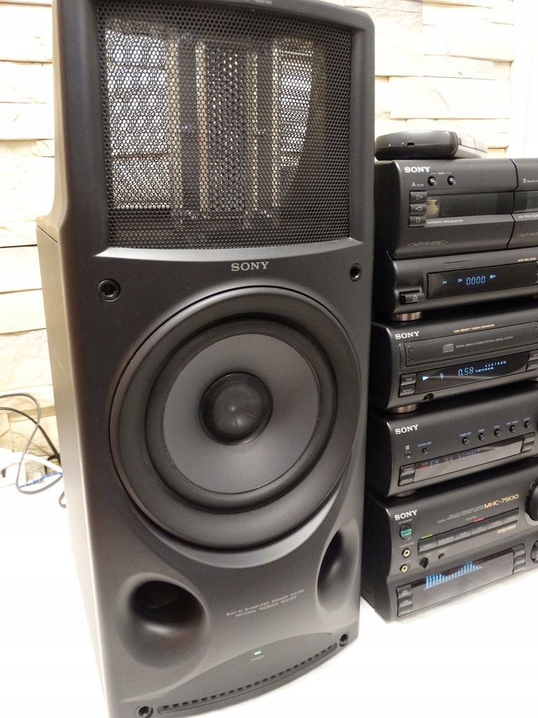 UNIKAT WIEŻA SONY MHC-7900+AKTYWNE KOLUMNY+PILOT - 13226810171 ...