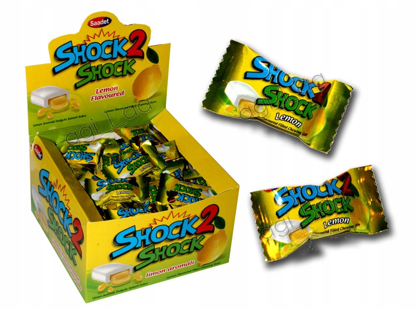 GUMA SHOCK 2 KWAŚNA CYTRYNA 100szt W SUPER CENIE!! - 6971633360 ...