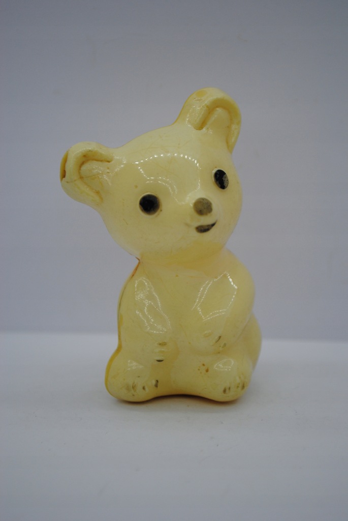 Figurka miś plastik celuloid PRL - 13661506892 - oficjalne archiwum Allegro