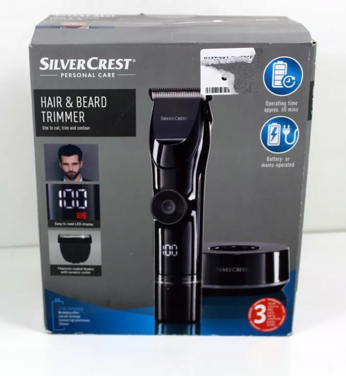 MASZYNKA DO STRZYŻENIA WŁOSÓW I BRODY SHBSB 800 SILVERCREST ...