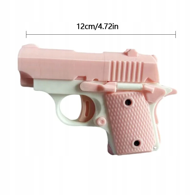 Mini 3D Printed Model Gravity Straight Jump Toy Gun Non-Firing Cub ...