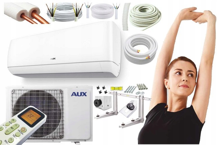 KLIMATYZATOR ścienny AUX J-SMART 3,6 kW 35m2 - 9527526002 - oficjalne archiwum Allegro