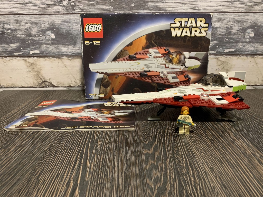 LEGO Star Wars Jedi Starfighter 7143 bdb unikat - 11540984132 ...