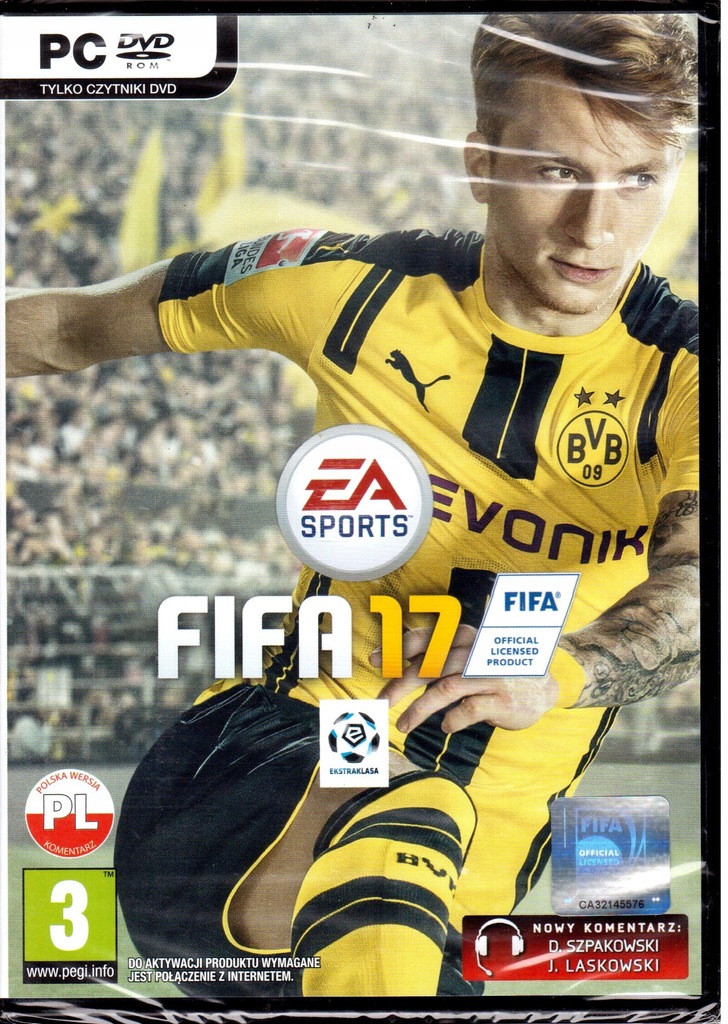 FIFA 17 2017 / PC / POLSKA WERSJA / NOWA w FOLII - 7361596047 ...