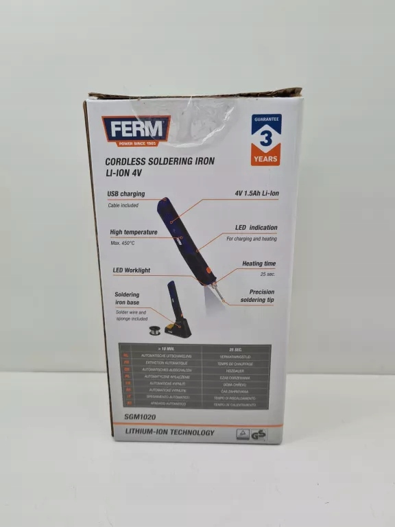 LUTOWNICA AKUMULATOROWA FERM SGM1020 - 12725212590 - oficjalne archiwum ...