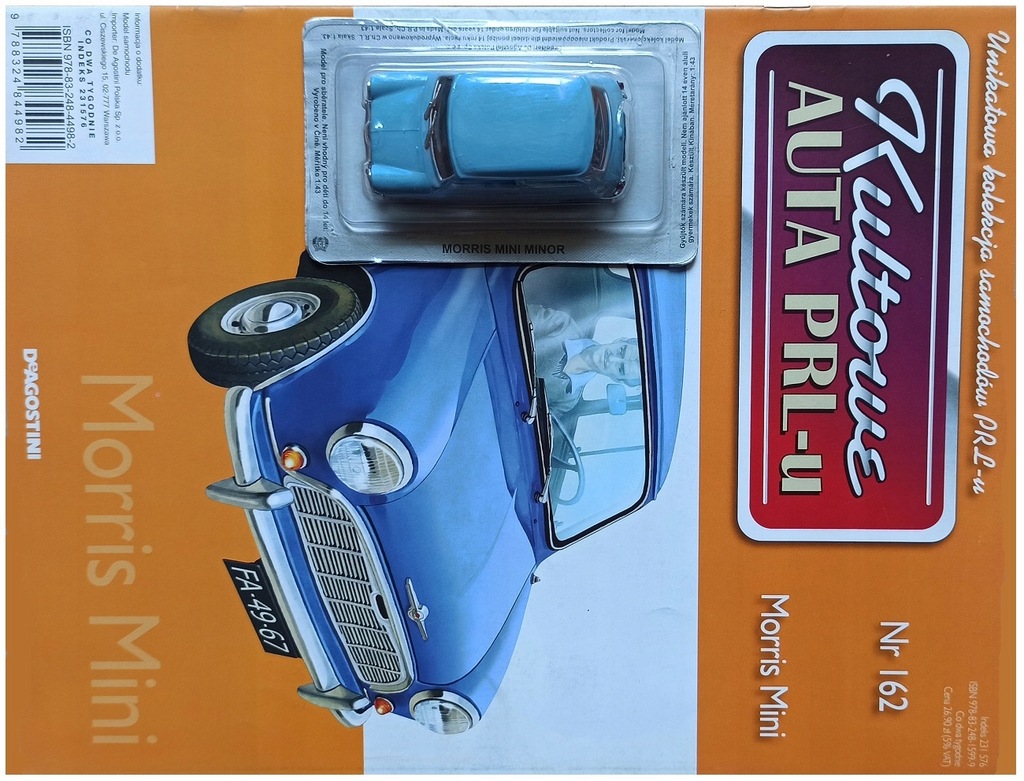 MINI MORRIS MINOR Kultowe Auta PRL-u 1:43 Model Deagostini nr 162 ...