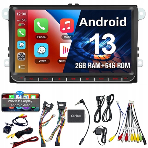 RADIO 2 DIN ANDROID 12 VW GOLF V VI 6 VW PASSAT B6 B7 PASSAT TIGUAN TOURAN - 14698670300 ...