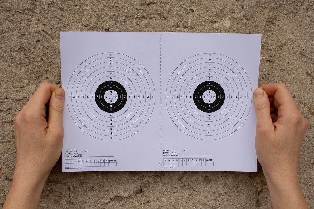 Tarcze strzeleckie w formacie A4 - PLIK DO DRUKU! - 7692195089 - oficjalne archiwum Allegro