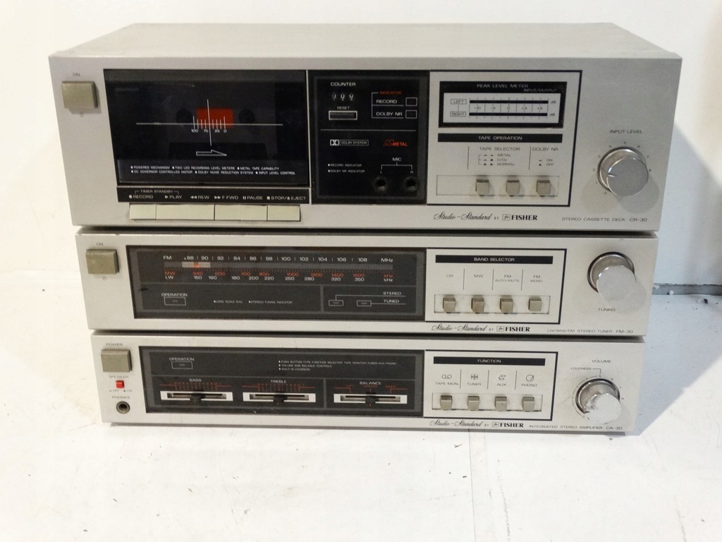 FISHER CA-30 + FM-30 + CR-30 - ZESTAW STEREO - 12951263790 - oficjalne ...