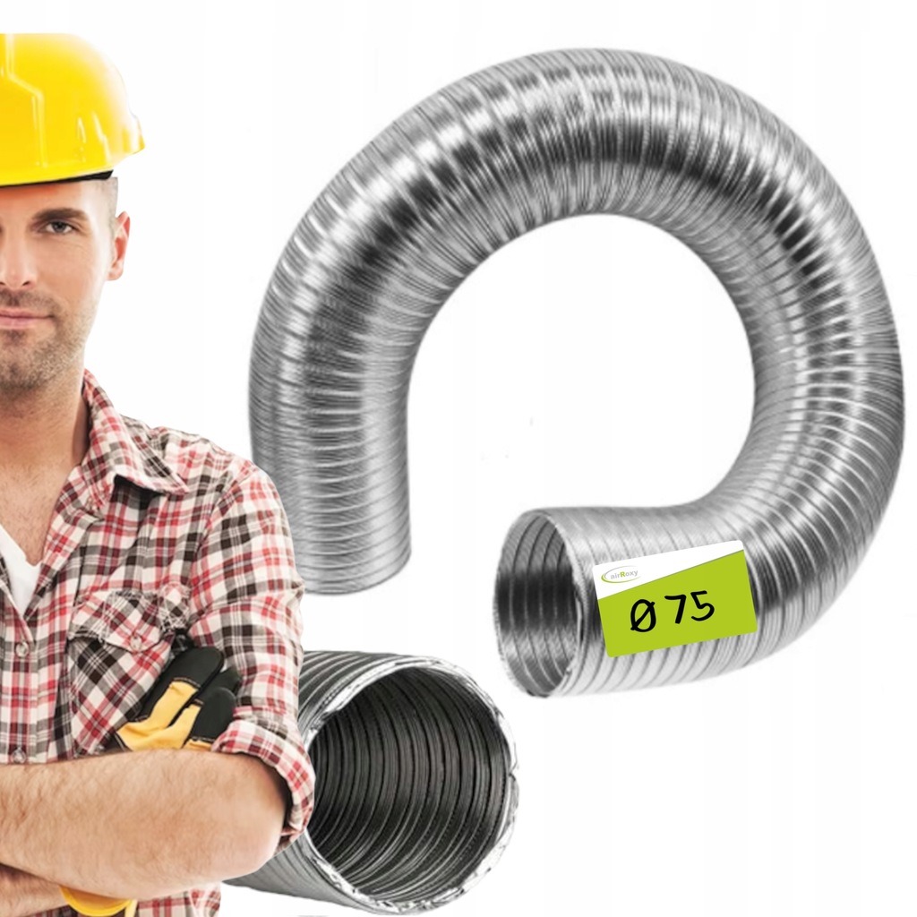 RURA SPIRO ALUFLEX 75 mm / 3 metry aluminiowa - 14860662073 - oficjalne archiwum Allegro