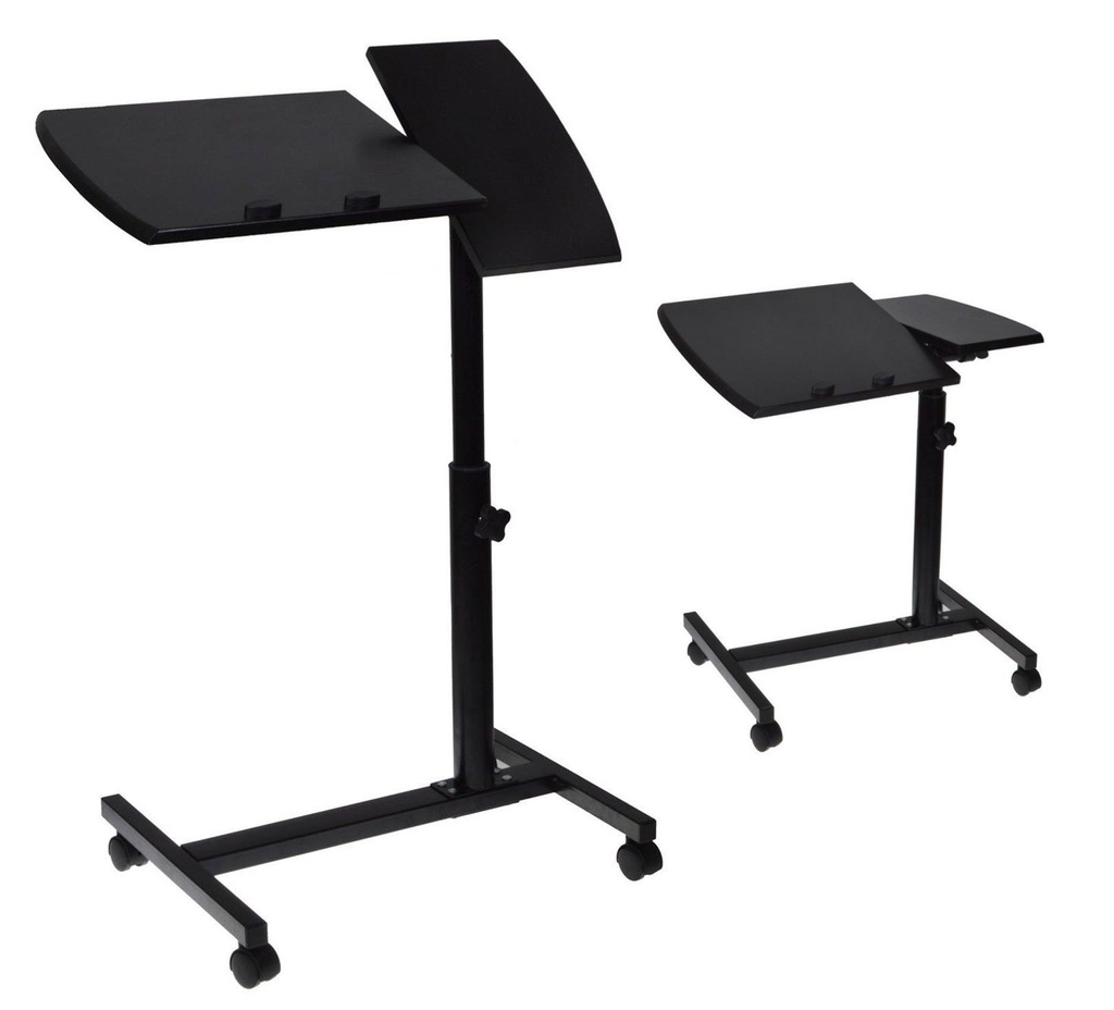 ! BIURKO POD LAPTOPA SKŁADANY STOLIK PC NA KÓŁKACH - 7553394853 ...