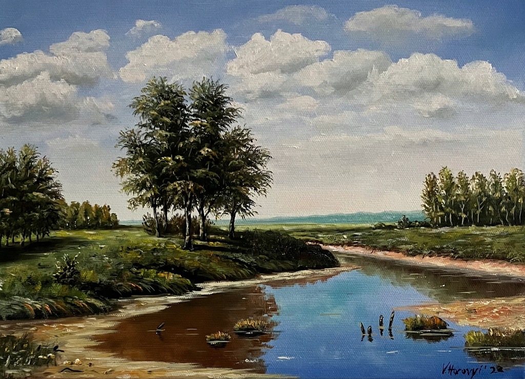 „Letni krajobraz” Obraz olejny na płótnie - 12673211079 - oficjalne ...