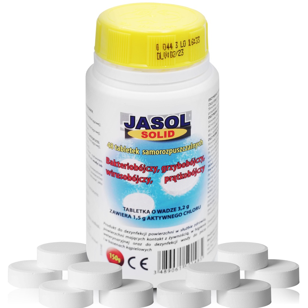 JASOL SOLID PREPARAT DEZYNFEKUJĄCY 48 TABL. CHLOR - 7402094334 ...