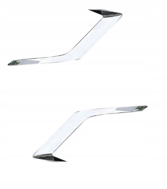 VOLVO S60 III V60 18- PRAWA LISTWA CHROM KRATKI DOLNEJ ZDERZAKA PRZÓD ...