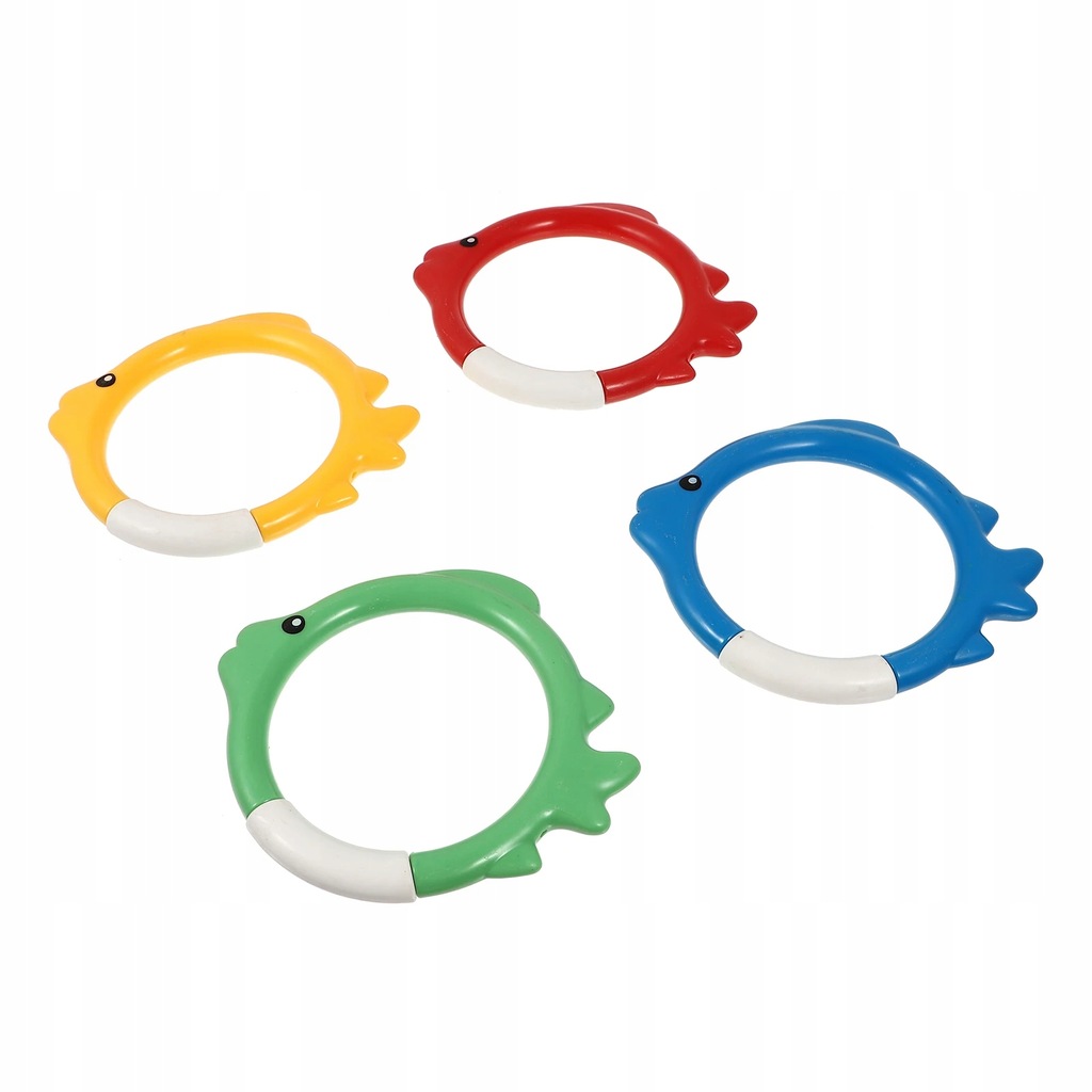 Colorful Diving Ring Pool Rings Fish Shape 4 Pcs - 13706523462 ...