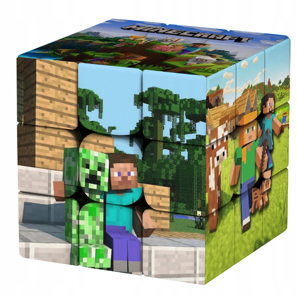 KOSTKA MINECRAFT 3X3X3 PREZENT DZIEŃ DZIECKA Y4 - 12203907333 ...
