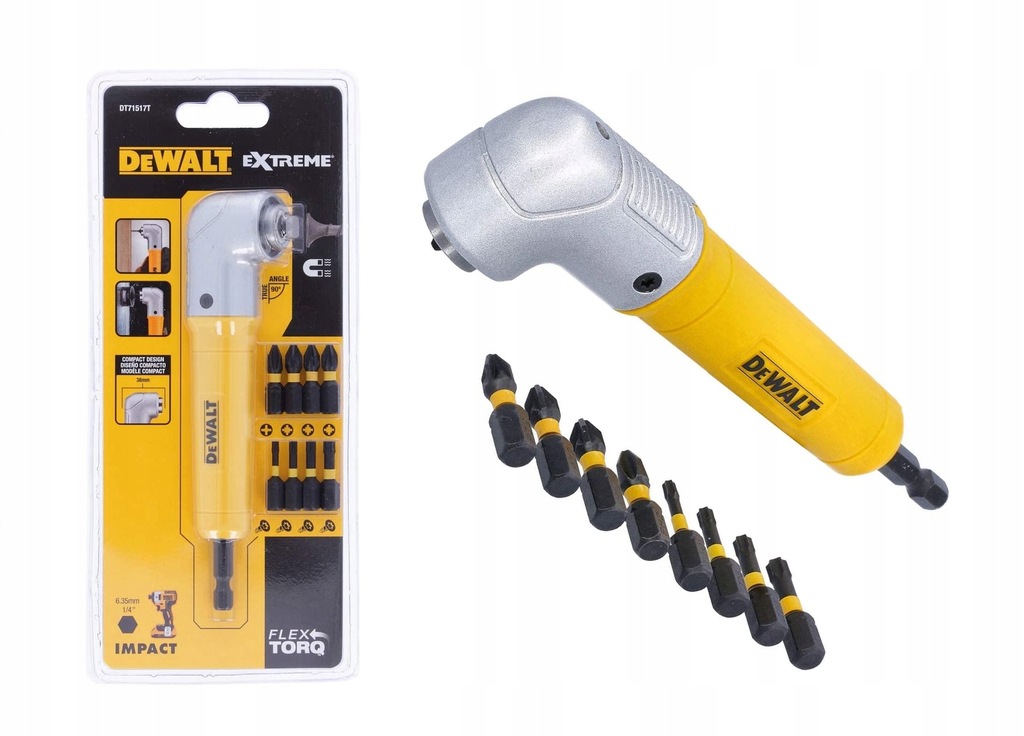 DEWALT DT71517T ADAPTER KĄTOWY UCHWYT DO WKRĘTARKI - 8190558545 ...