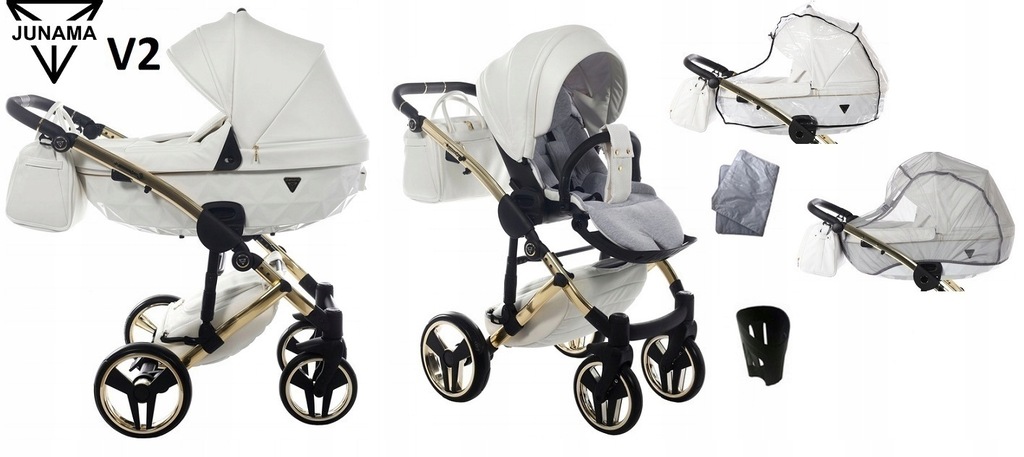 2022 wózek 2w1 JUNAMA V2 DIAMOND INDIVIDUAL 04 - 11476153634 ...