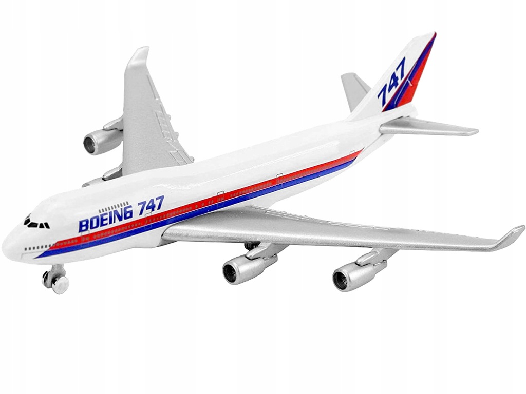 WELLY Samolot Pasażerski BOEING 747 Metalowy Model - 14653796432 ...
