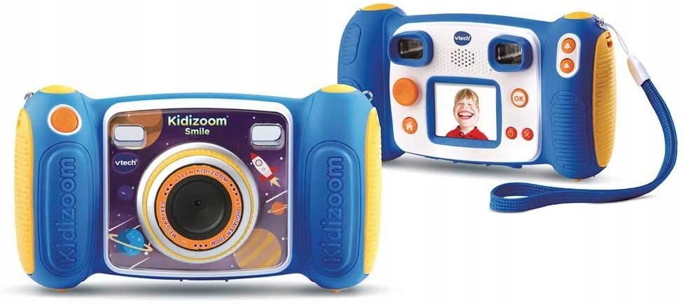 Aparat dla dzieci Vtech Kidizoom Smile niebieski - 12493677711 ...