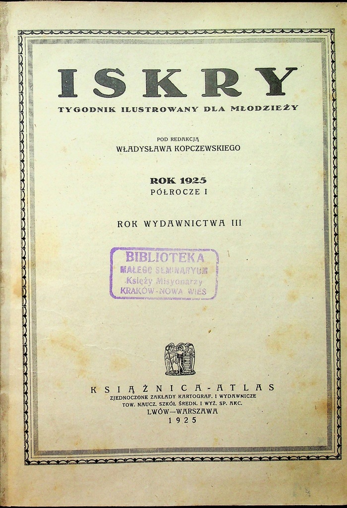 Iskry tygodnik ilustrowany dla młodzieży 1925 - 13282392206 - oficjalne ...