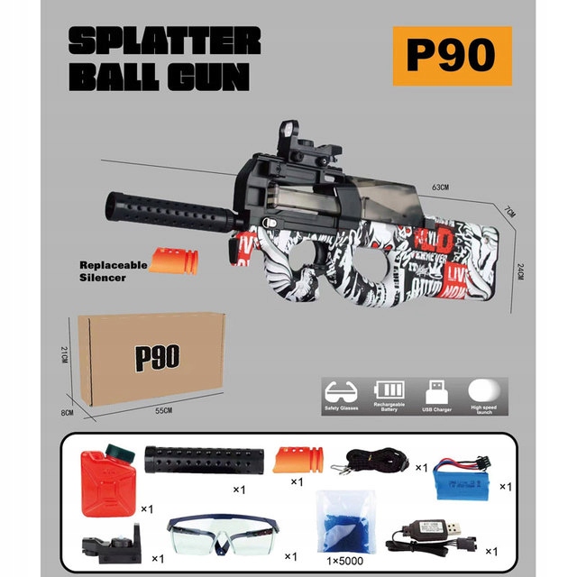 Mini P90 żel wodny Blaster elektryczny pistolet za - 13287695560 ...