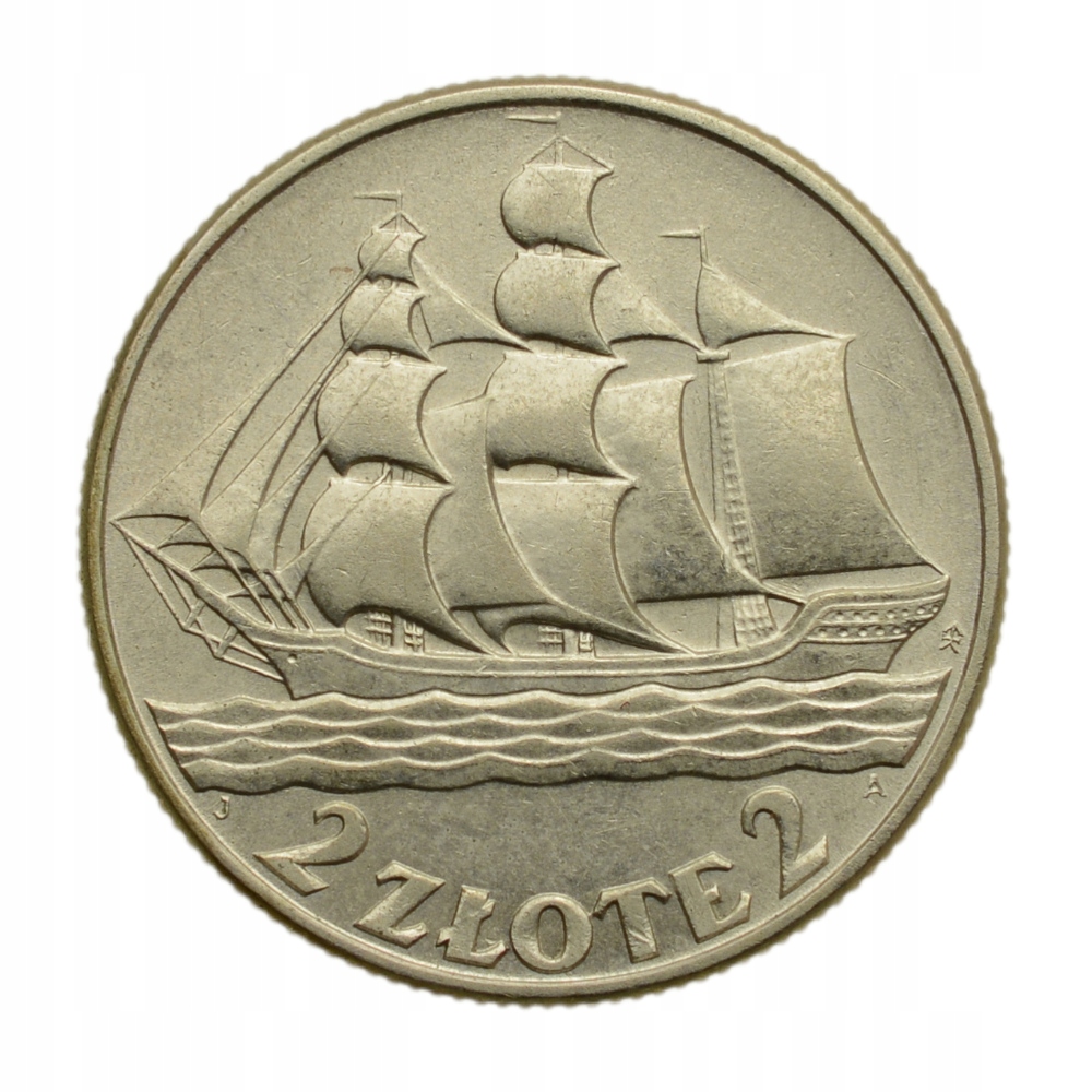 K346 - 2 złote 1936 r. - Żaglowiec - Stan 2+ - 17118816019 - oficjalne archiwum Allegro