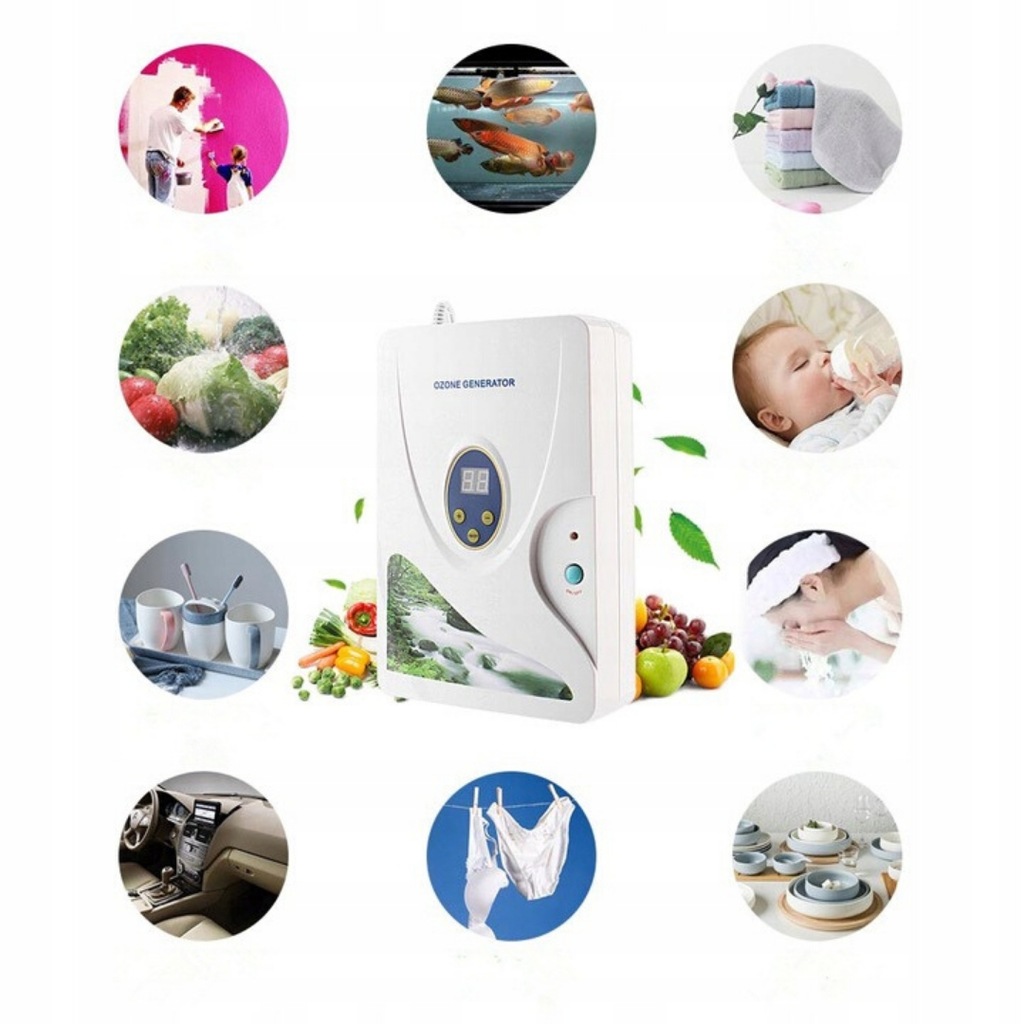 GENERATOR OZONU OZONATOR JONIZATOR ozon O3 600mg/h - 9267084293 ...