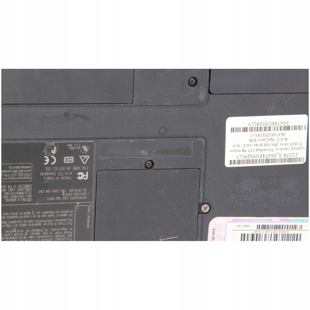 Laptop Lenovo ThinkPad T22 Pentium III Części - 12781791773 - oficjalne ...