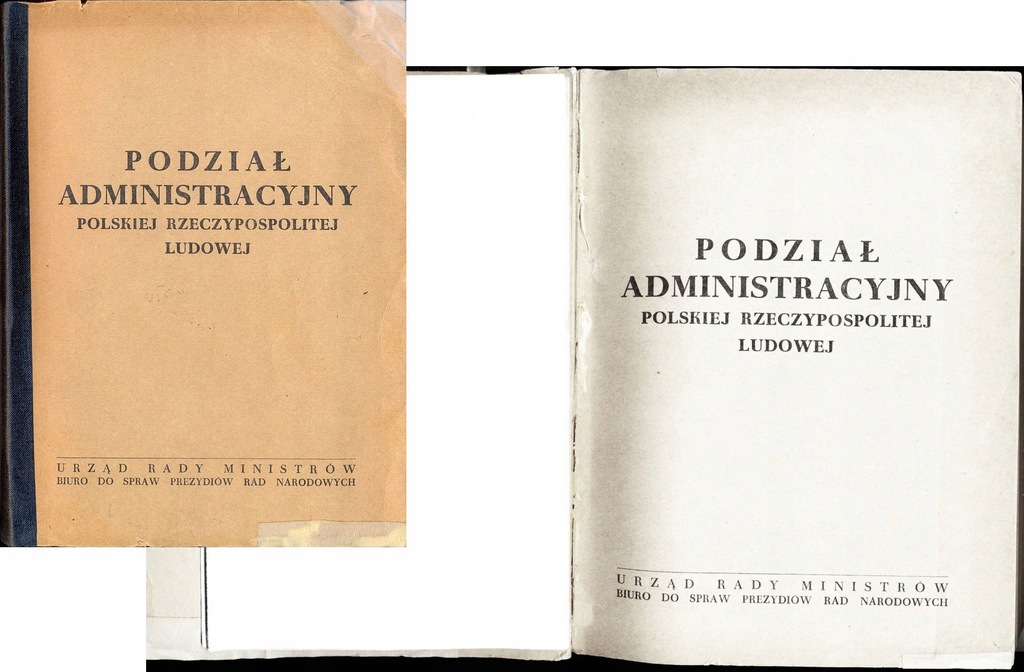 Podział administracyjny PRL 1956 plus mapa - 12913366955 - oficjalne ...