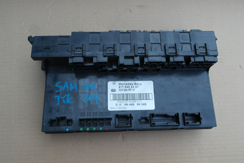 MODUŁ SAM STEROWNIK BEZPIECZNIK MERCEDES W211 W219 - 12779907400 - oficjalne archiwum Allegro