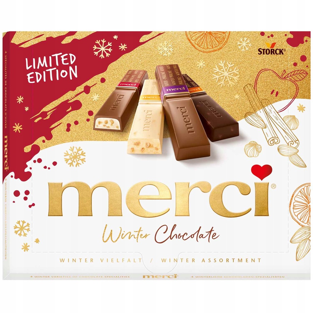 Świąteczne Czekoladki Merci WInter Święta 250g DE - 12869260437 ...