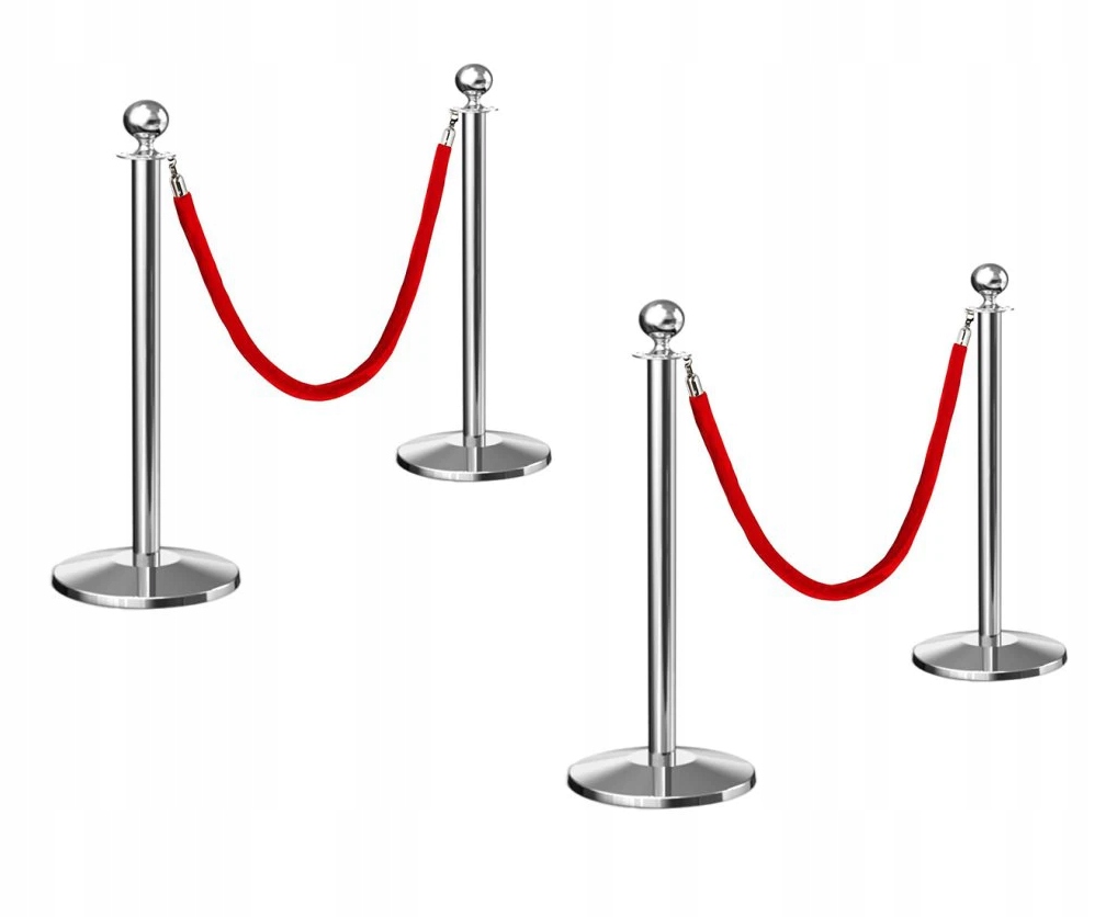 BARIERKA KOLEJKOWA 4 SŁUPKI ODGRADZAJĄCE HOTELOWE - 13850267949 ...