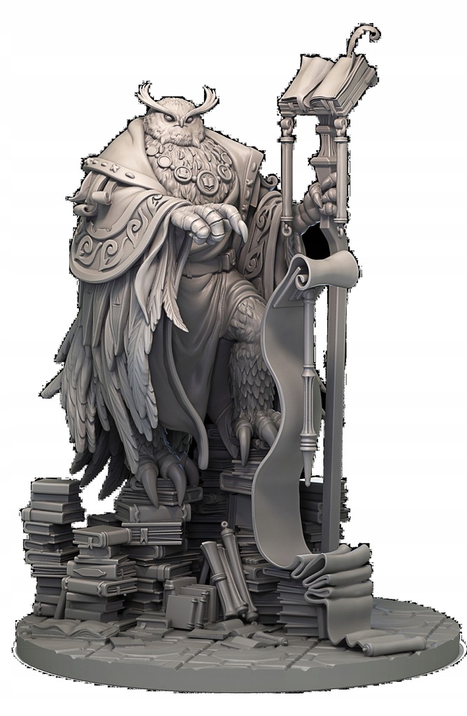 Archivist sowa npc dnd Figurka RPG druk 3d 8k - 14377889705 - oficjalne ...