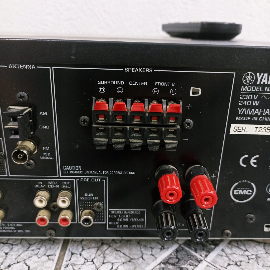 Amplituner Yamaha RX-V365 5.1 czarny - 13883562049 - oficjalne archiwum ...