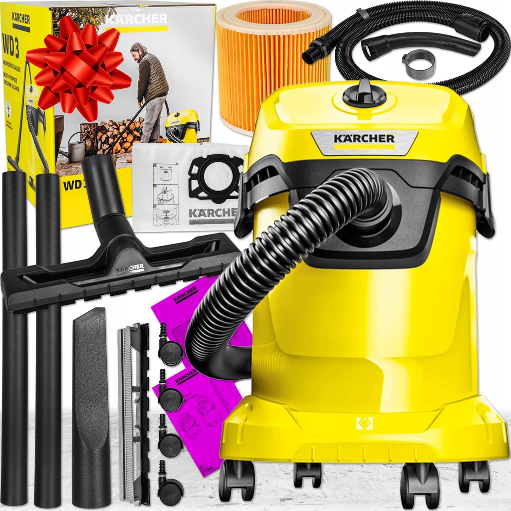 ODKURZACZ PRZEMYSŁOWY KARCHER S WD3 SUCHO MOKRO XL - 12484321575 - oficjalne archiwum Allegro