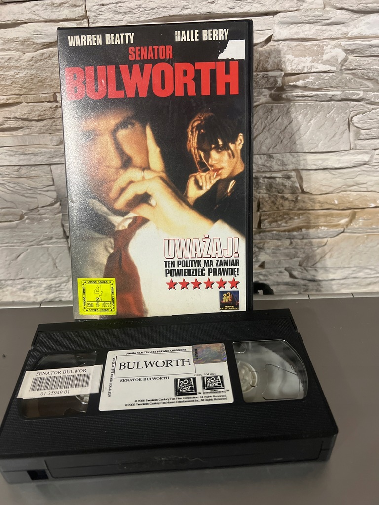 KASETA VHS AG-Senator Bulworth VHS Warren Beatty/Halle Berry ...