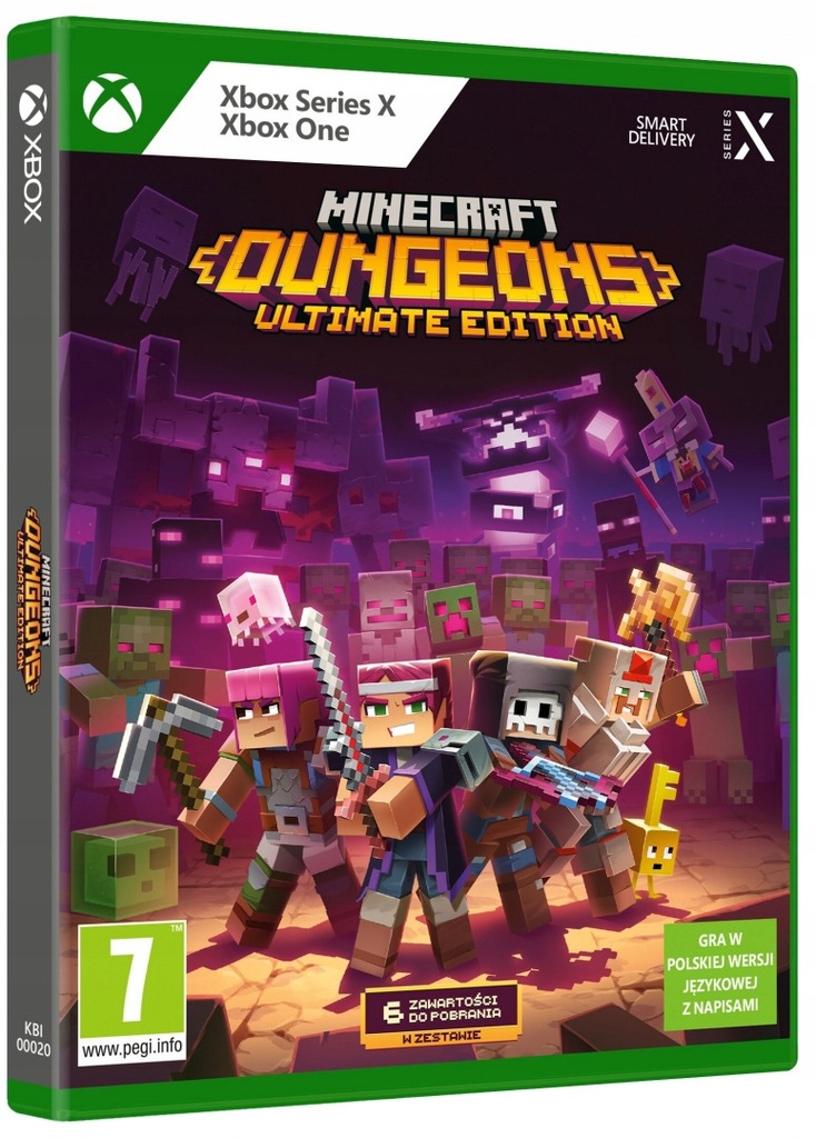 MINECRAFT DUNGEONS ULTIMATE EDITION XBOX PL NAPISY - 12824801204 ...