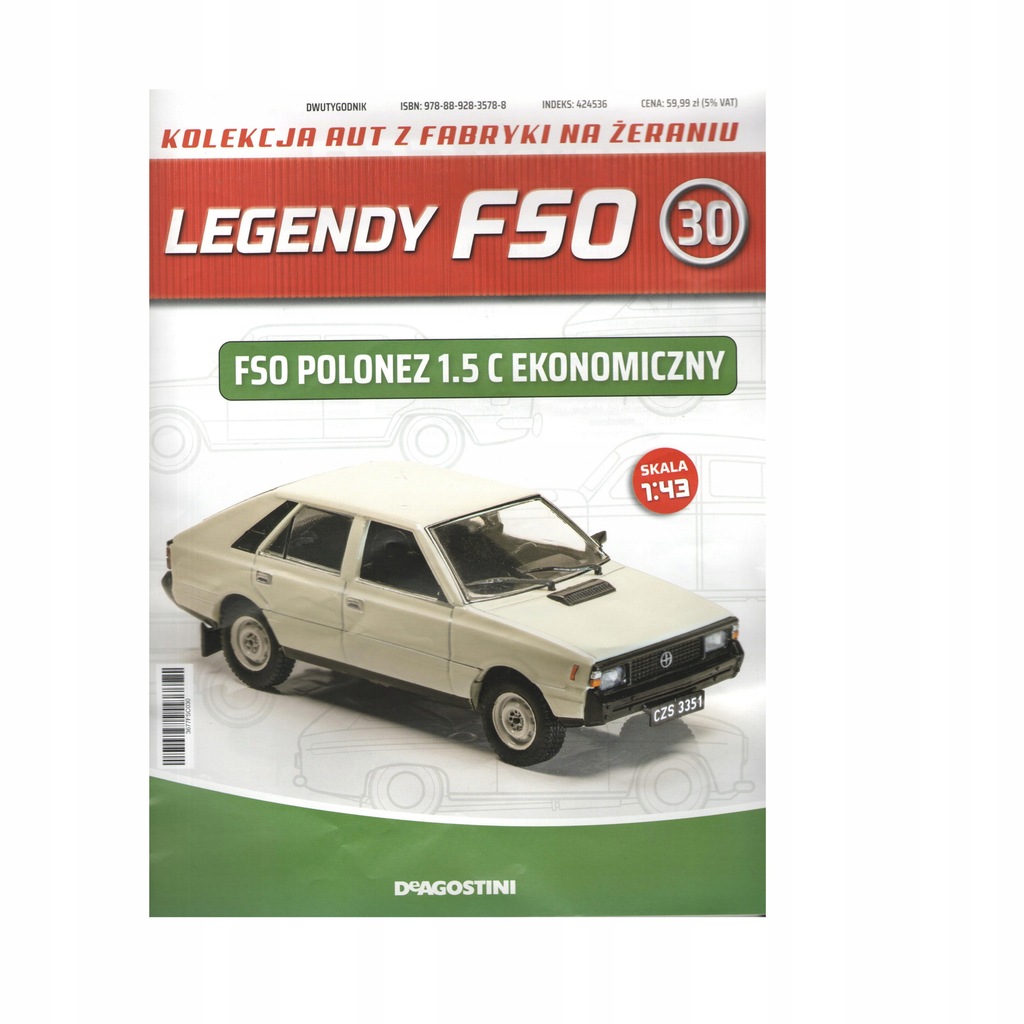 LEGENDY FSO nr 30 FSO POLONEZ 1,5 C EKONOMICZNY - 13347857797 - oficjalne archiwum Allegro