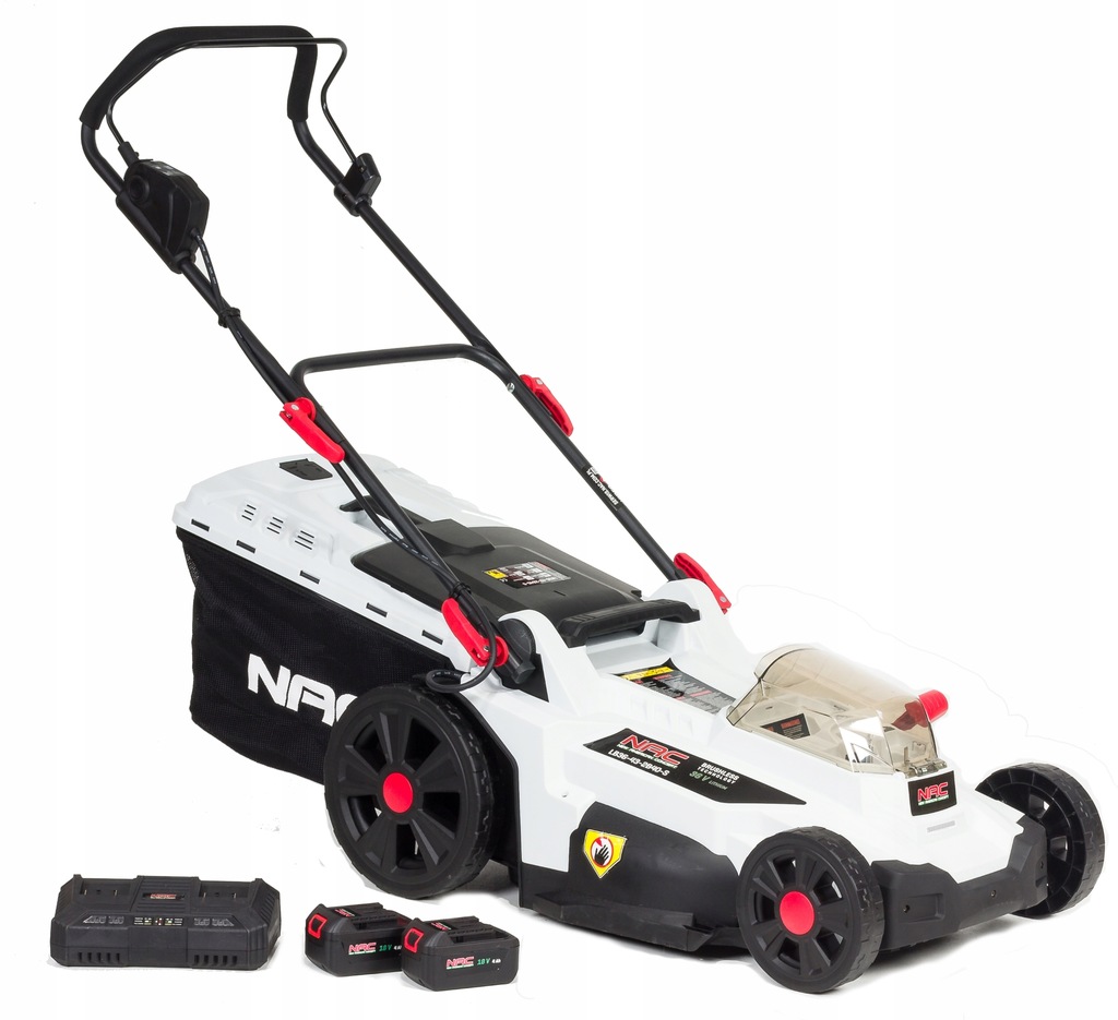 Kosiarka akumulatorowa NAC Zestaw 2x4Ah 2x18V 43cm - 12543276289 ...