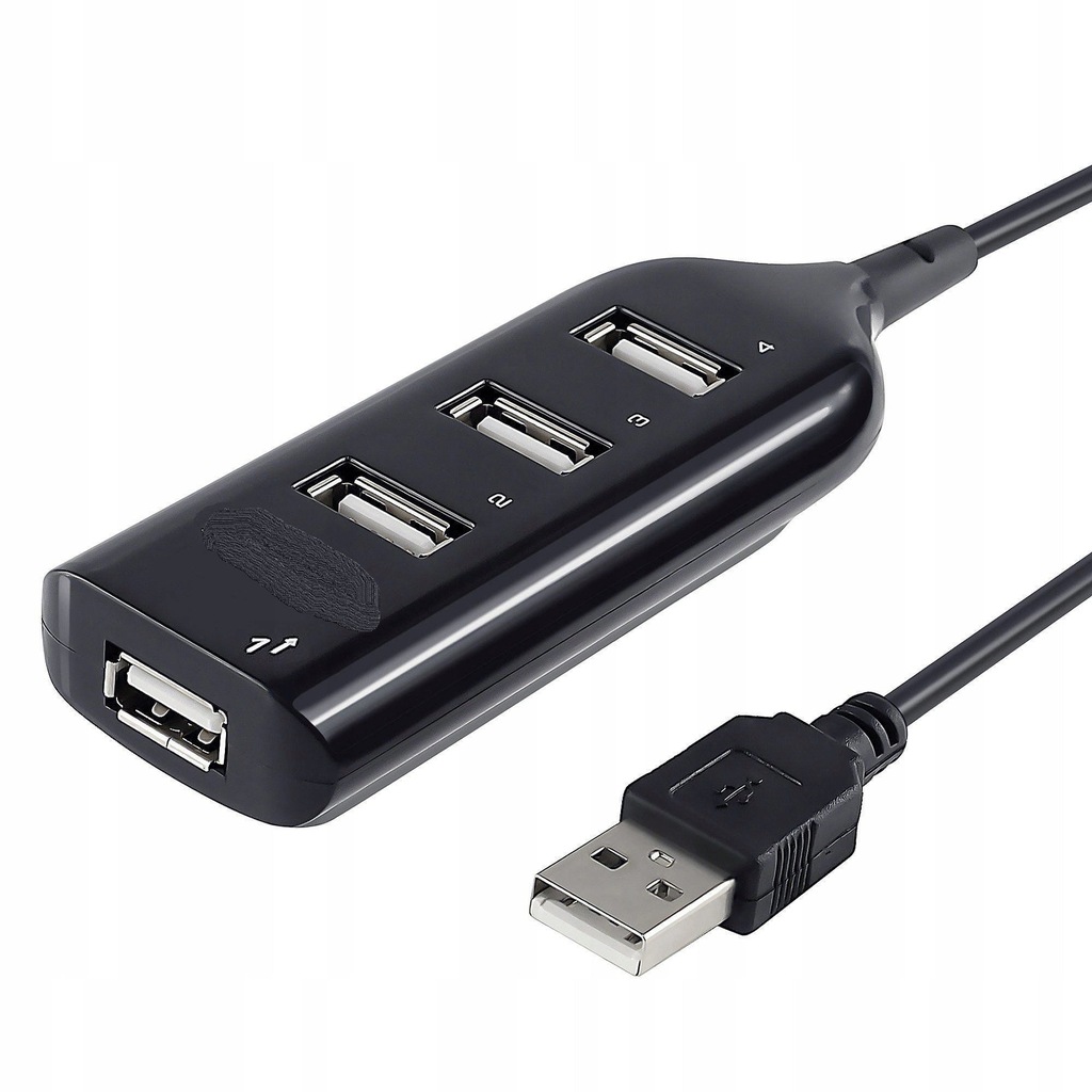 HUB USB Rozdzielacz 4 porty z kablem ROZGAŁĘŹNIK - 6666355161 - oficjalne archiwum Allegro