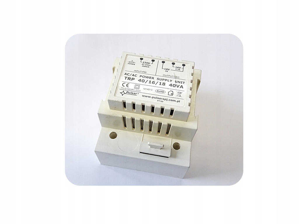 Zasilacz AC Transformator Pulsar TRP 40/16/18 40VA - 7778915967 - oficjalne archiwum Allegro