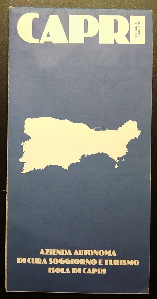 WŁOCHY - CAPRI ANACAPRI plan miasta stara mapa - 10999178915 ...