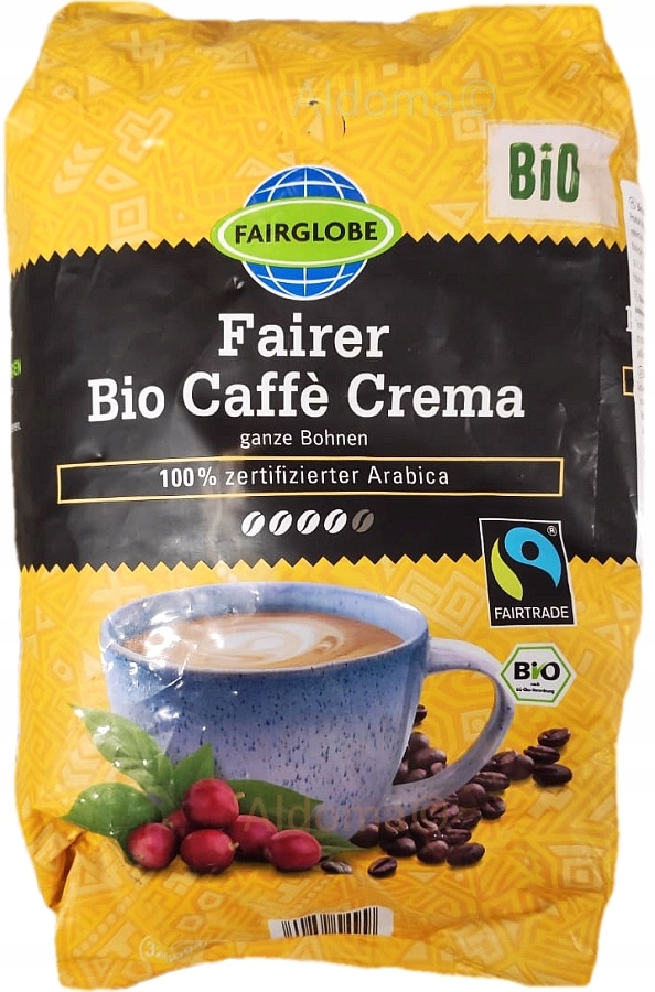 Fairer BiO Caffè Crema kawa ziarnista Arabica 1kg - 13680183517 ...