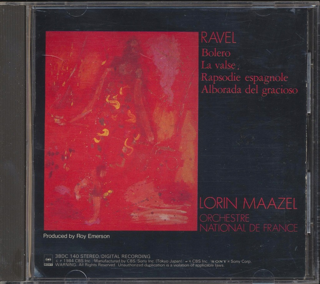Ravel Bolero La Valse Maazel Japan 1984 38DC-140 - 13698874096 ...