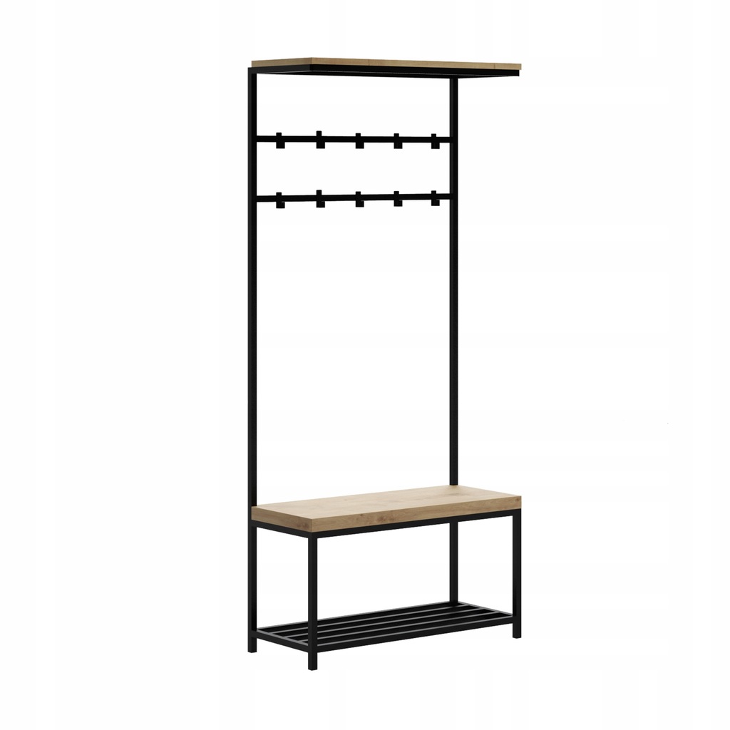 Loftowy tojak do przedpokoju Adun dąb olejowany - 12370037460 ...